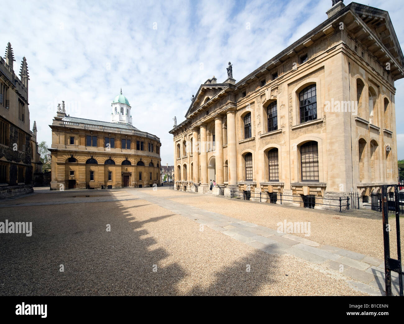 The Clarendon Building and The Sheldonian Theatre, Oxford Stock Photo ...