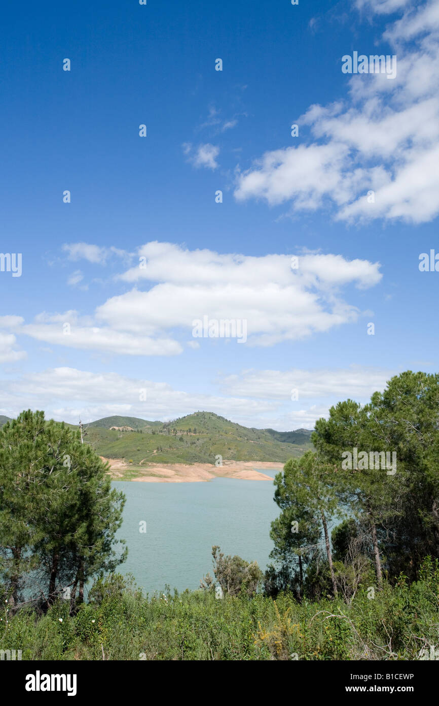 dam reservoir barragem de Arade Algarve Portugal Stock Photo - Alamy