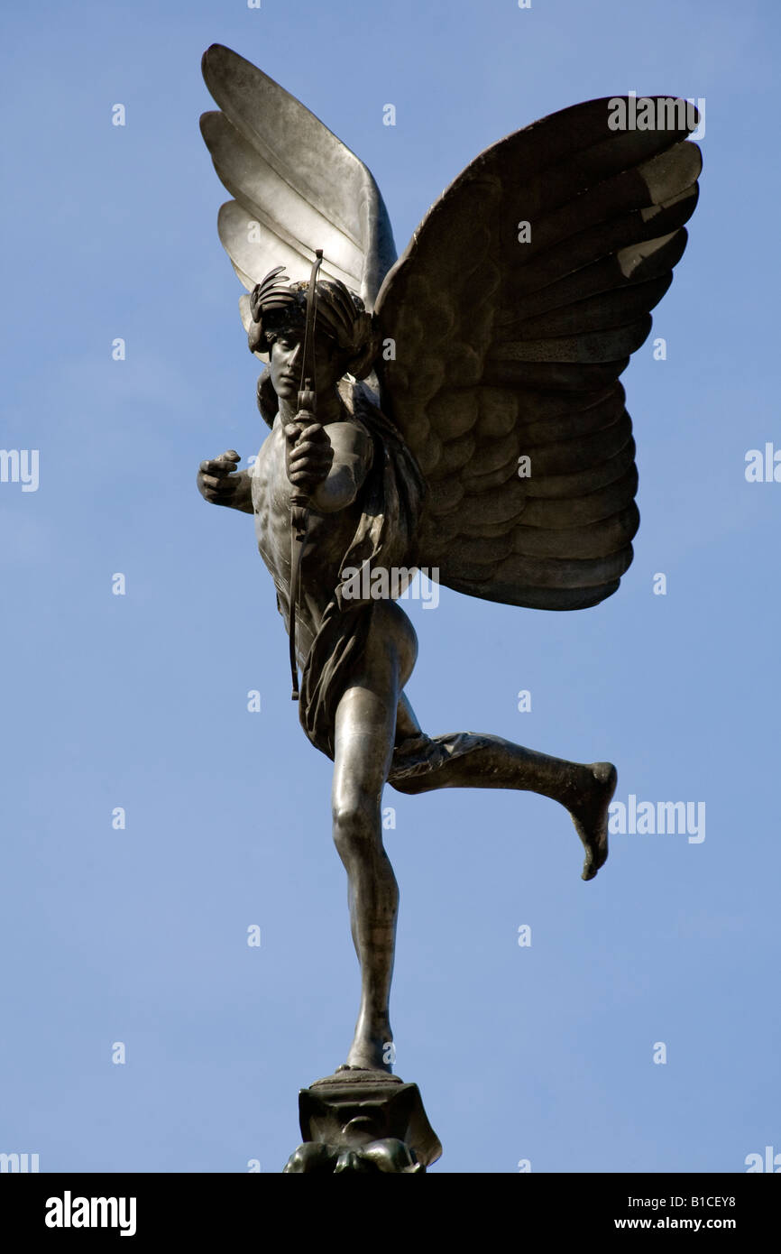 Statue of Eros. Piccadilly Circus, London, England, UK Stock Photo - Alamy