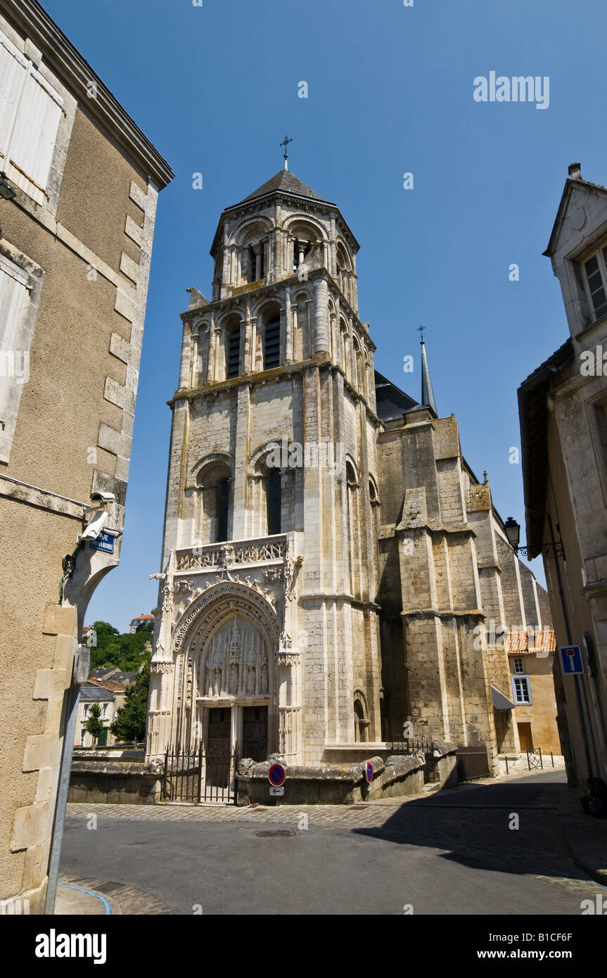 11-15th century Sainte Radegonde church, Poitiers, Vienne, France Stock ...