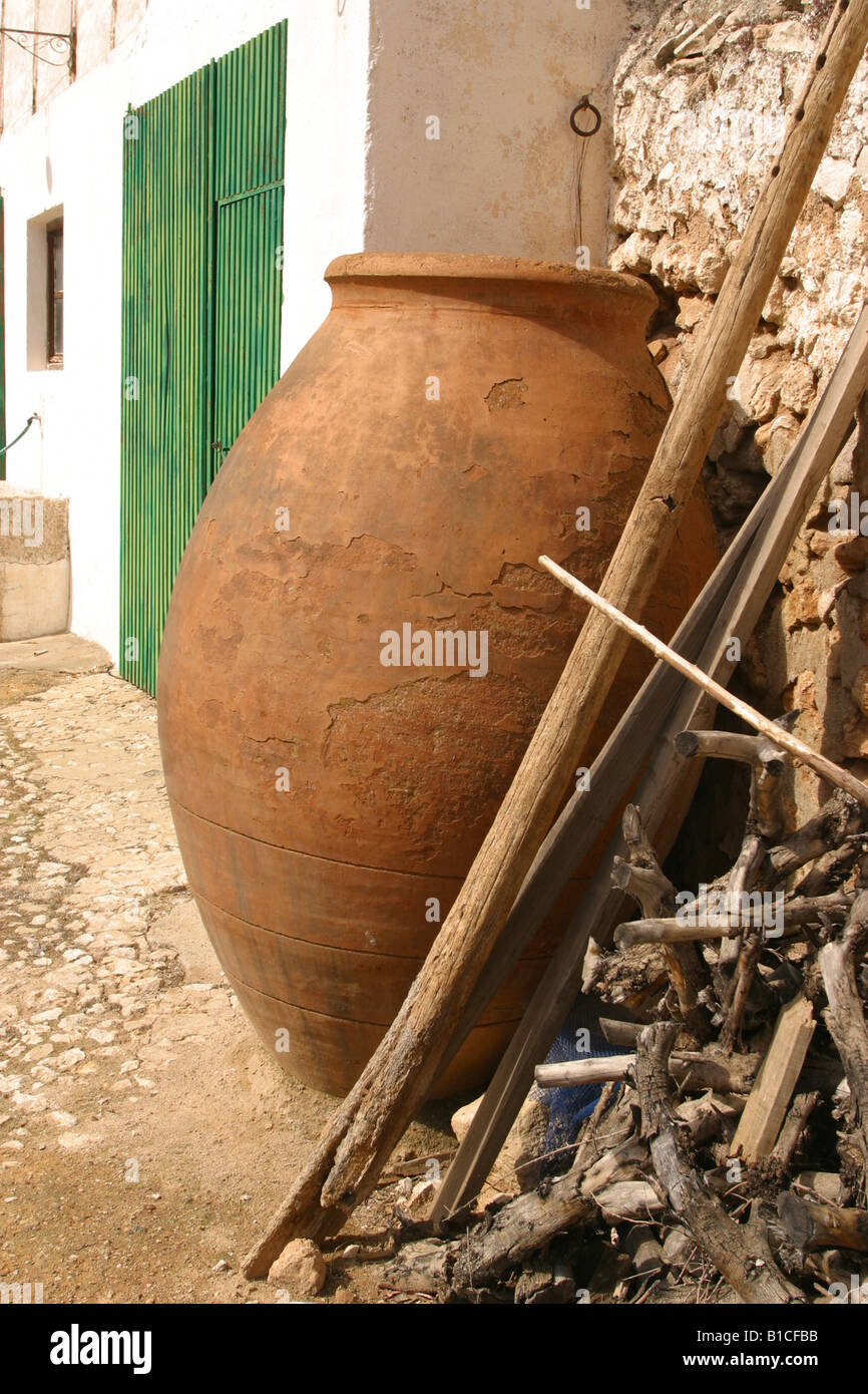 Large Amphora used for olive oil. La mancha Spain. vertical. Amphora ...