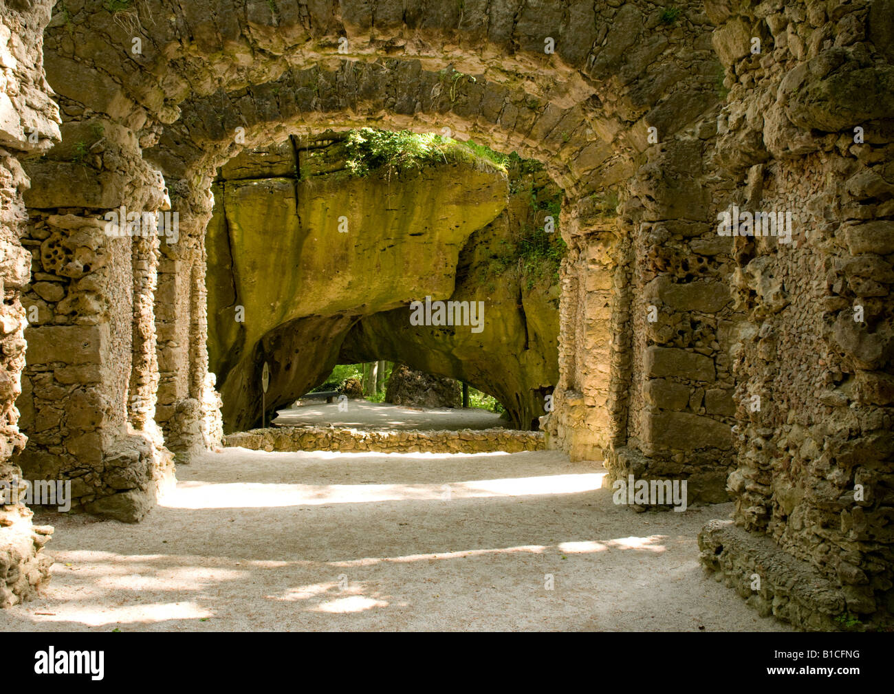 Prescenium arch at Sanspareil from the stage Stock Photo - Alamy