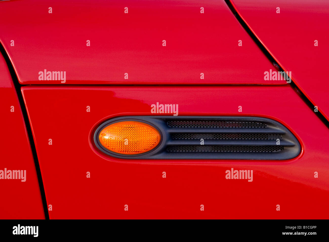 A close-up of a signal light on a Mini Cooper Stock Photo - Alamy