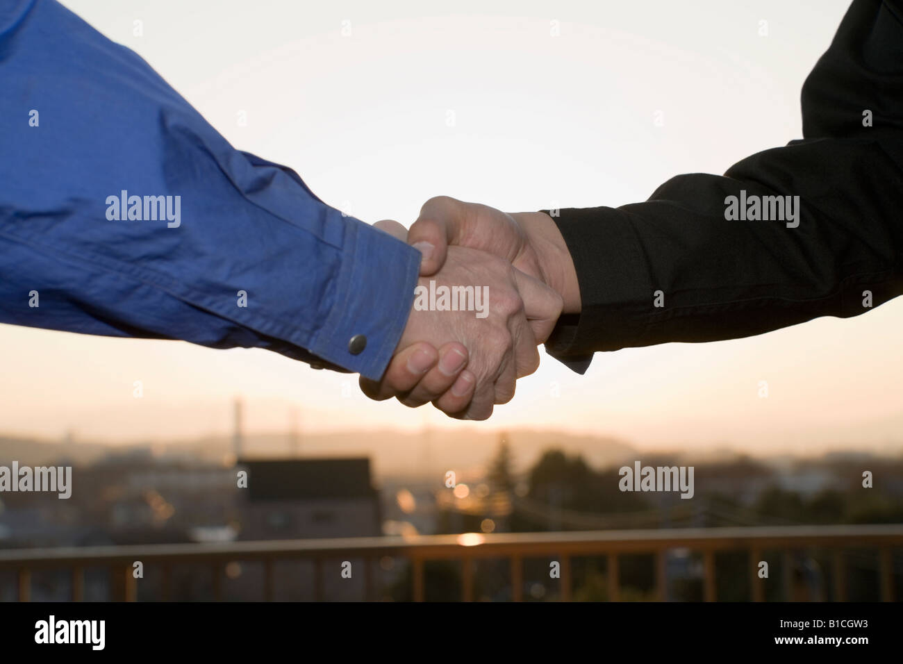 Two men shaking hands Stock Photo - Alamy