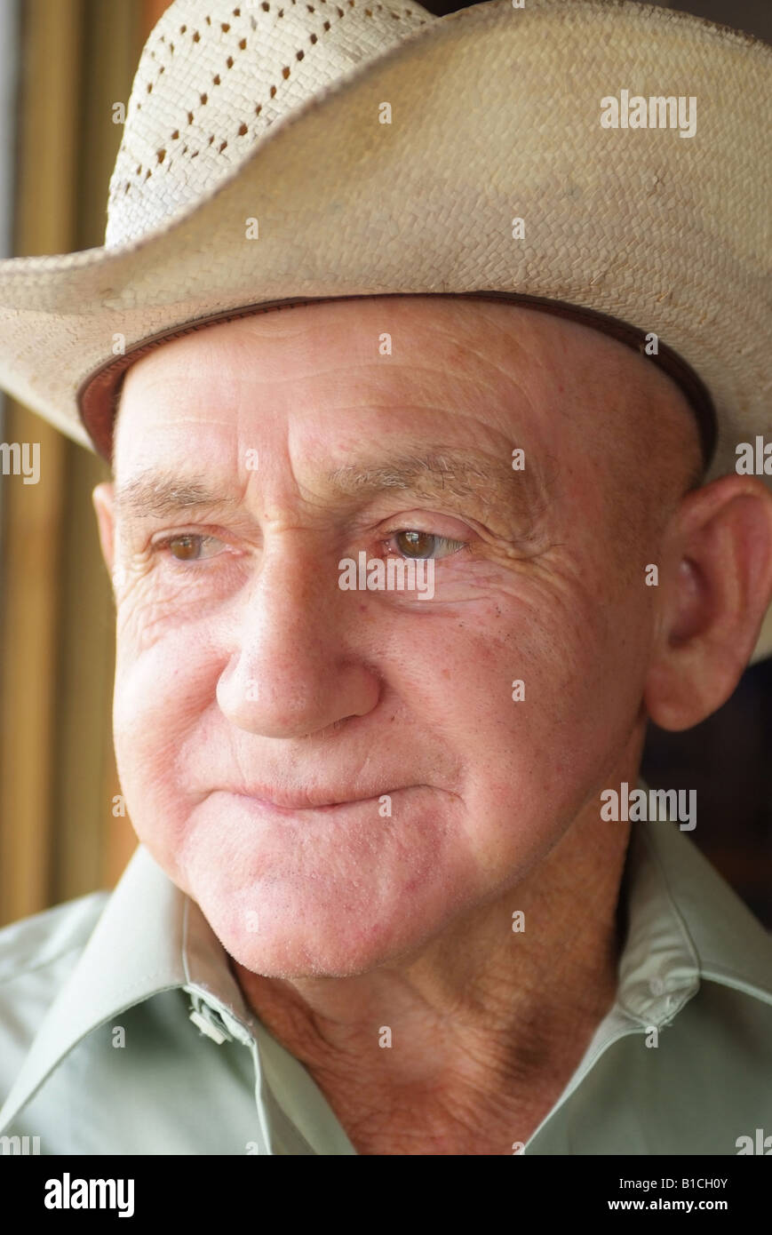 USA Louisiana LA Cajun Country Breaux Bridge Older man portrait Stock ...