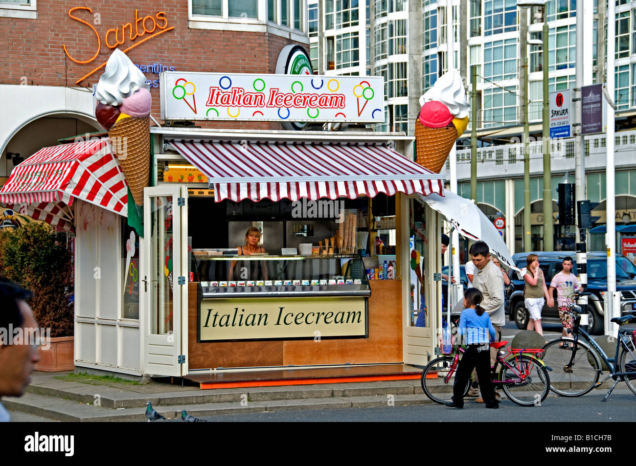 Ice Cream Scheveningen Netherlands the Hague South Holland Dutch Stock ...