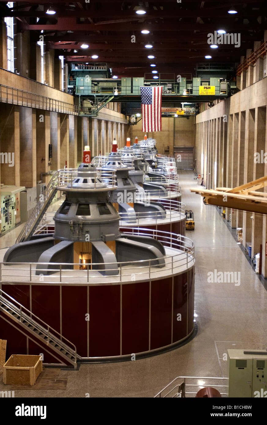 Hydroelectric Generator at the Hoover dam Stock Photo - Alamy