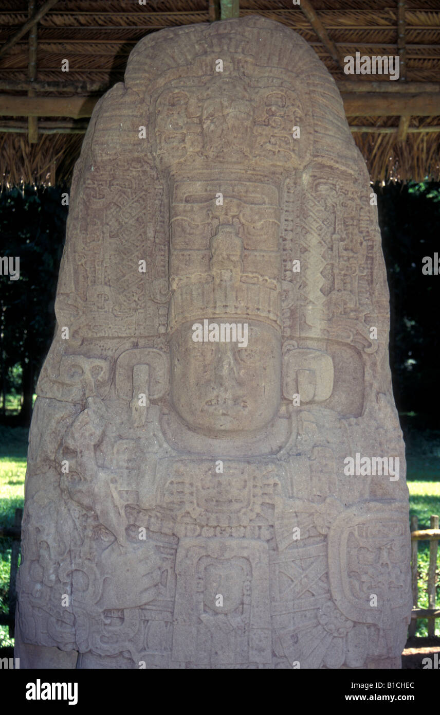 Mayan stele quirigua hi-res stock photography and images - Alamy