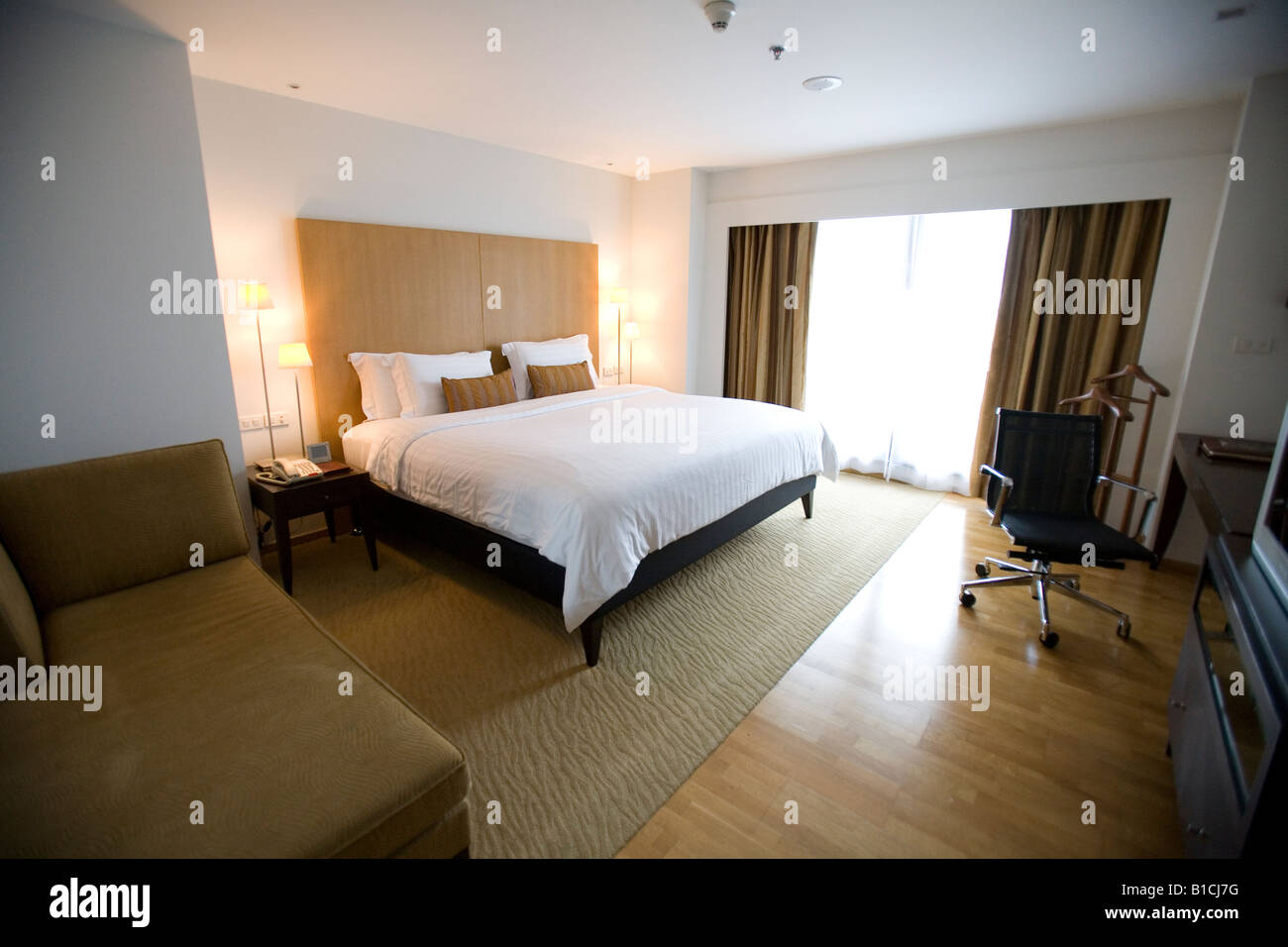 Hotel room, the Lebua at State Tower, Bangkok, Thailand, Southeast Asia ...