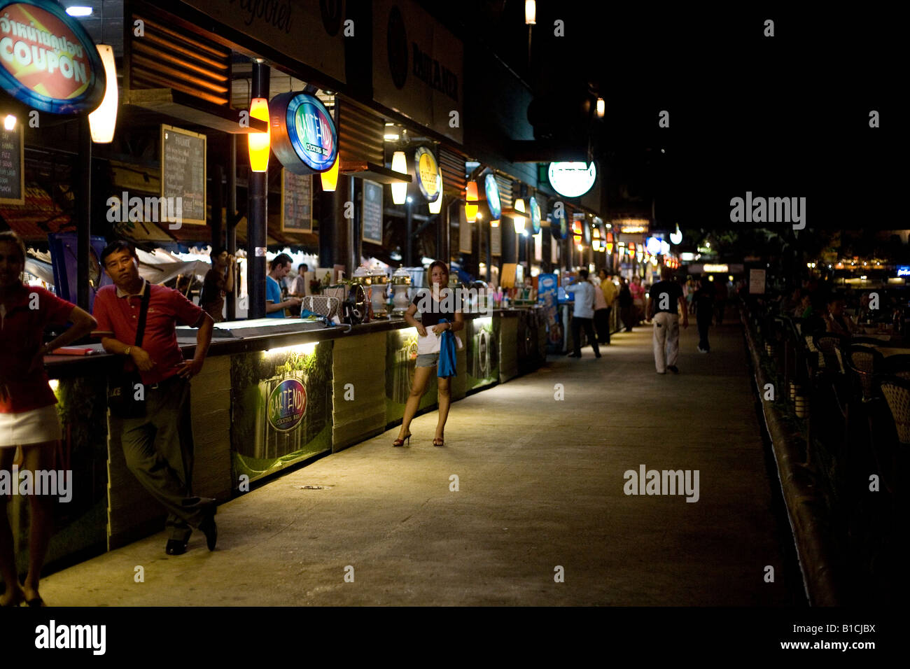 Food stalls Patpong night market Bangkok Thailand Stock Photo - Alamy