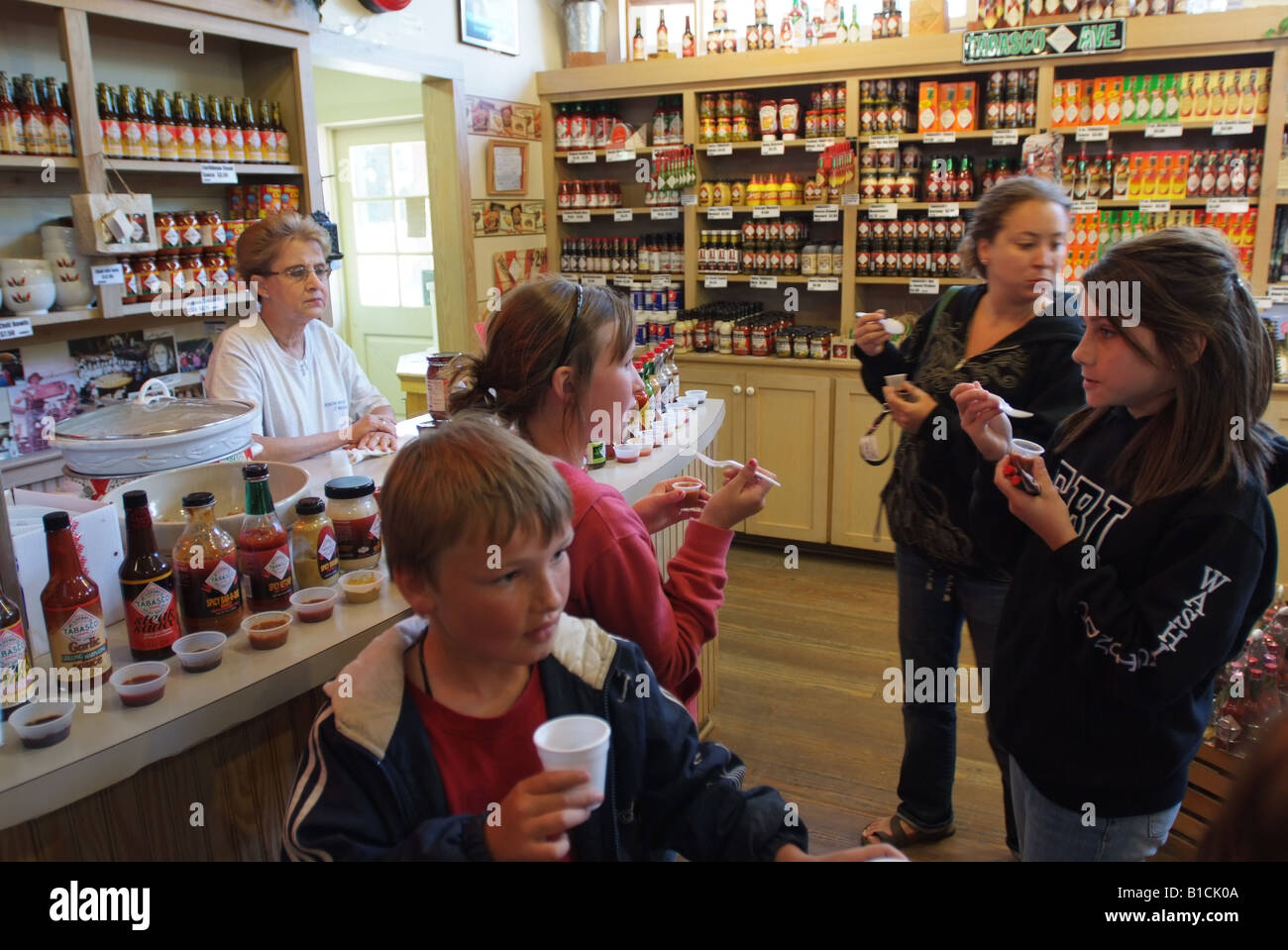 USA Louisiana LA Cajun Country Avery Island Tabasco Factory samples at ...