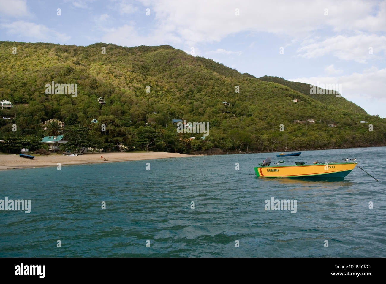 island of Bequia in the Caribbean travel landscape scenic beach ocean ...