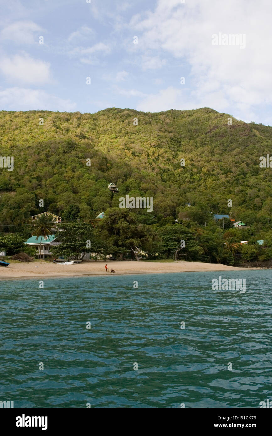 island of Bequia in the Caribbean travel landscape scenic beach ocean ...