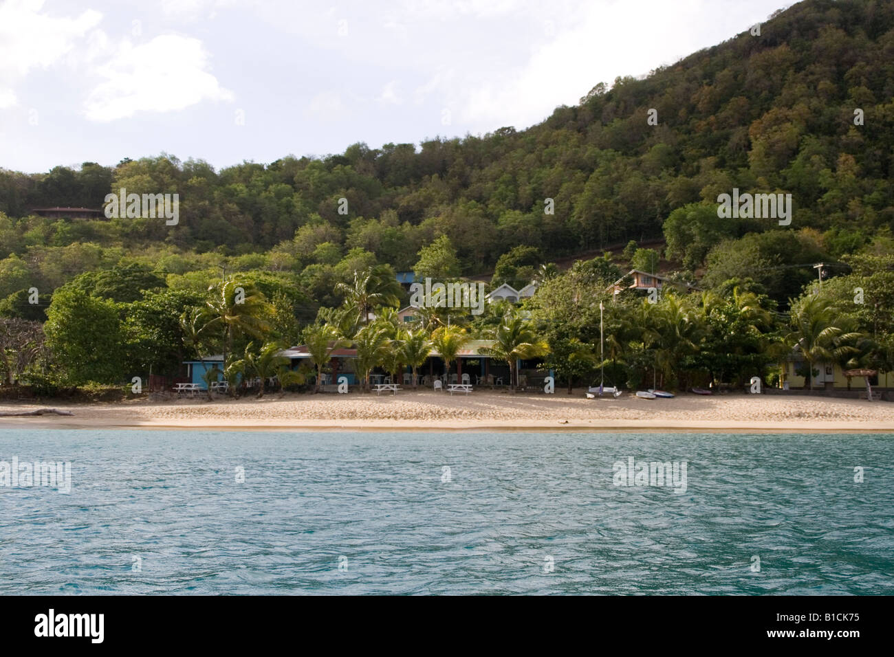island of Bequia in the Caribbean travel landscape scenic beach ocean ...