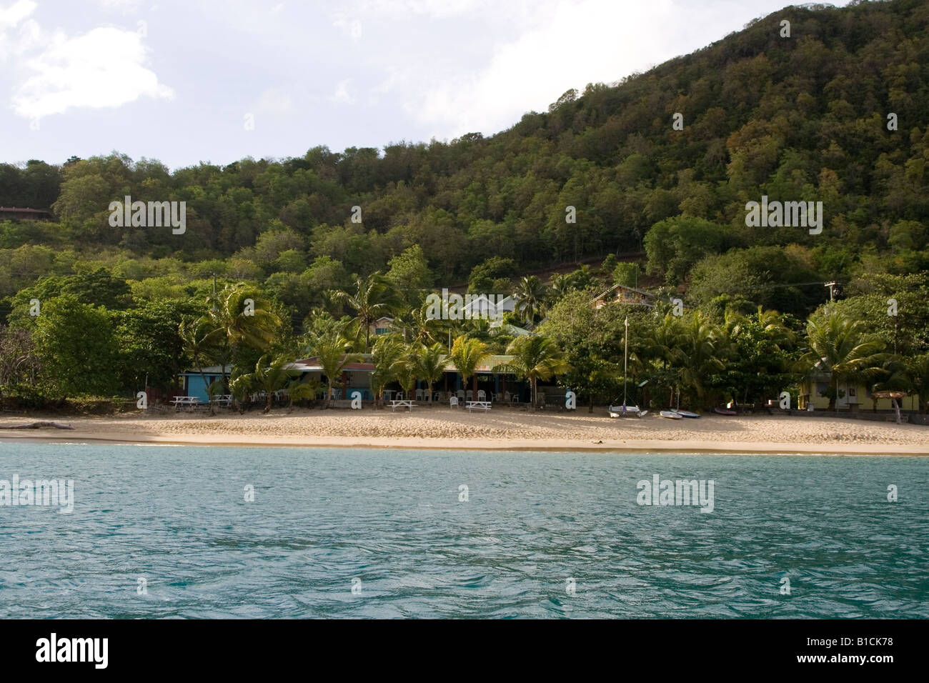 island of Bequia in the Caribbean travel landscape scenic beach ocean ...