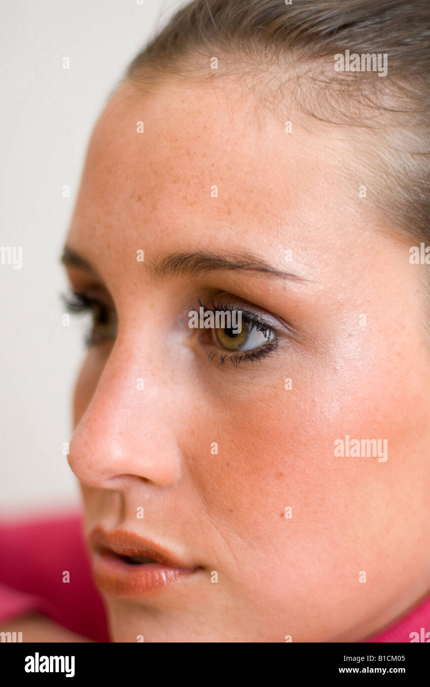 Semi profile portrait hi-res stock photography and images - Alamy