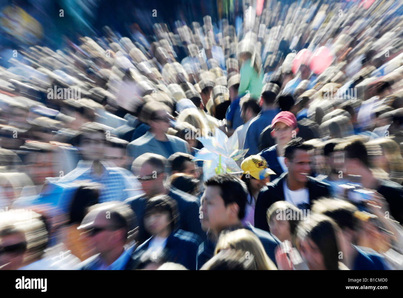 masses of people at the Wiener Prater, Austria, Vienna Stock Photo - Alamy