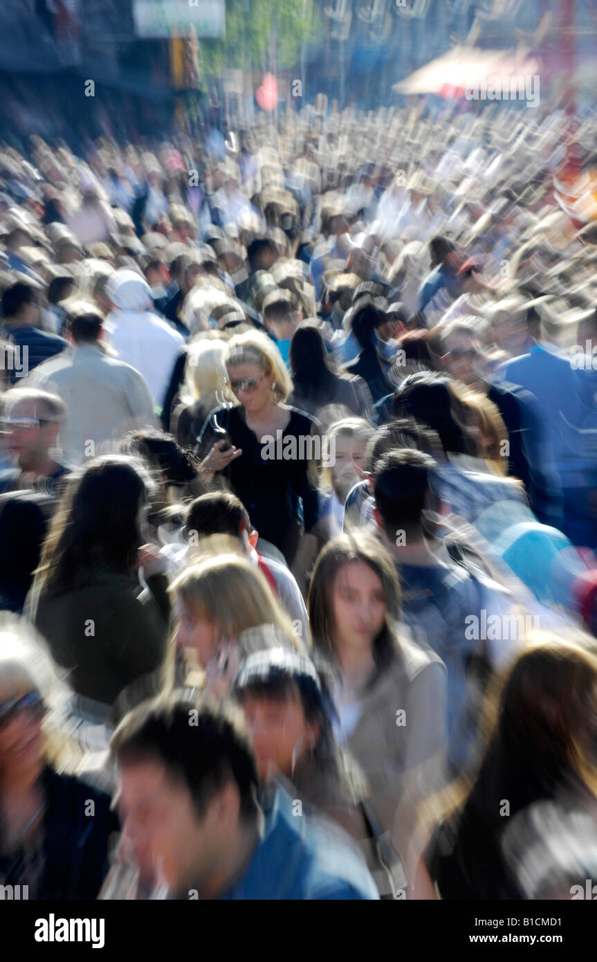 masses of people at the Wiener Prater, Austria, Vienna Stock Photo - Alamy