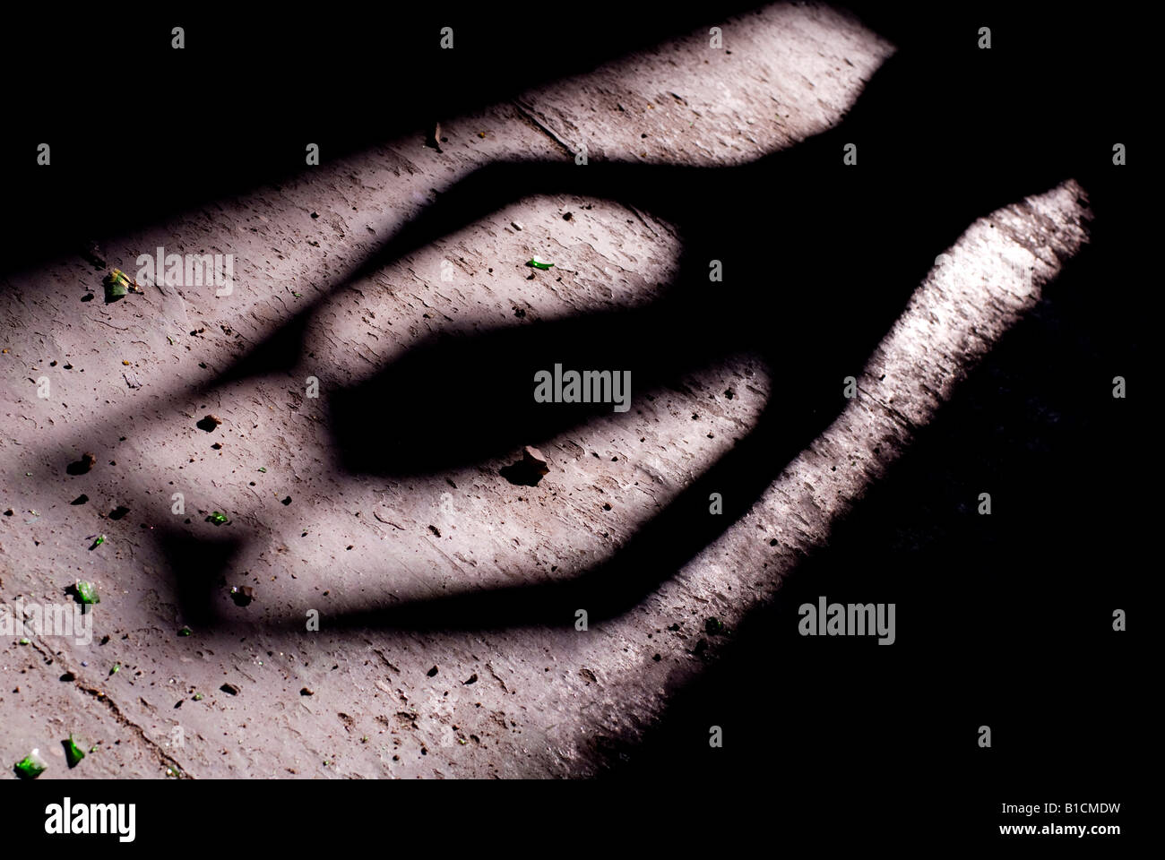 woman forming shadow figures with her body Stock Photo - Alamy