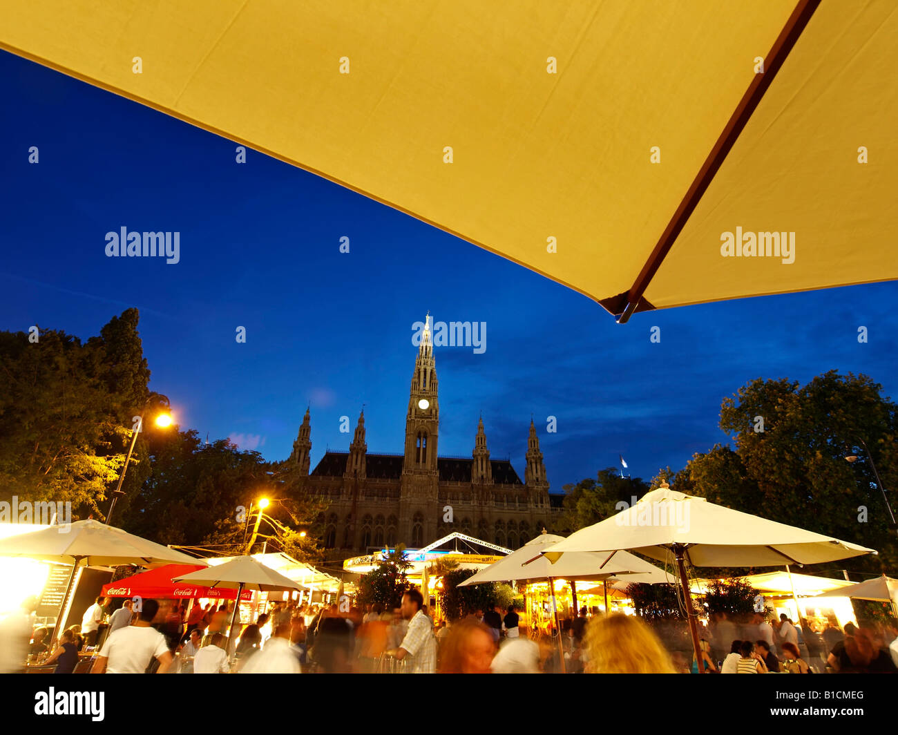 Vienna Film Festival 2007 on the town hall square, Austria, Vienna ...