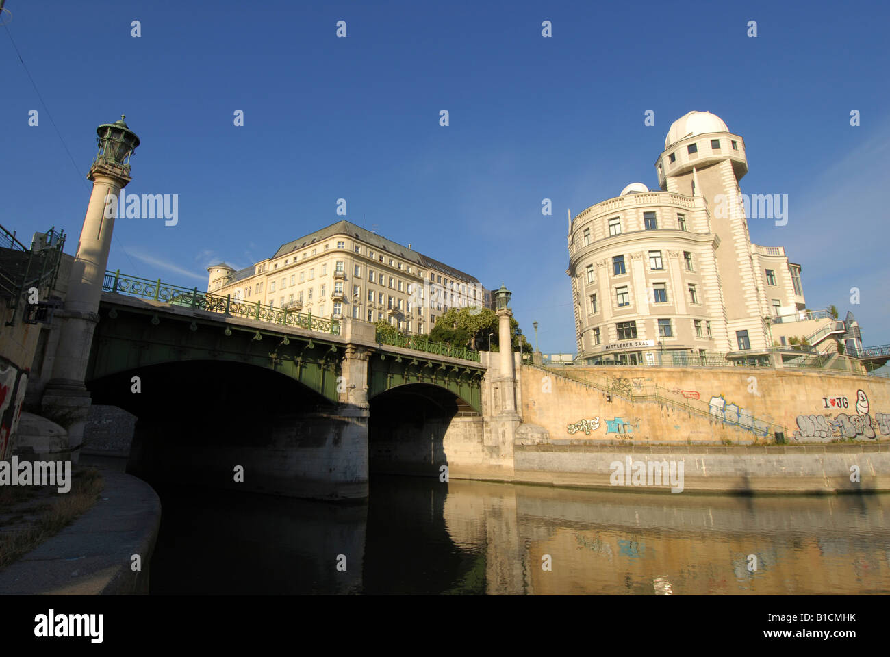 Urania observatory, Austria, Vienna Stock Photo - Alamy