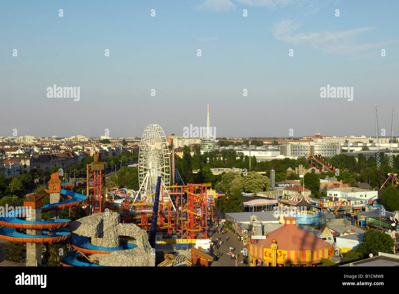 amusement park Vienna Prater, Austria, Vienna Stock Photo - Alamy