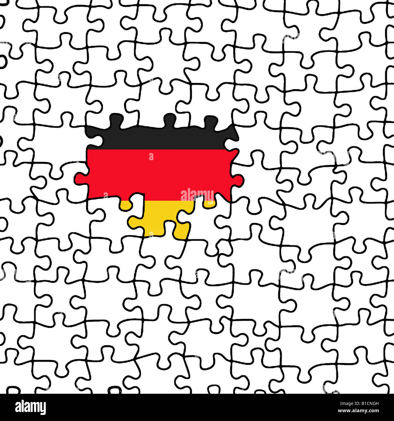 Jigsaw puzzle pieces national flags hi-res stock photography and images ...