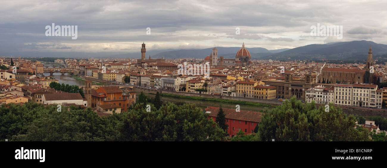 View over Florence early in the morning Stock Photo - Alamy