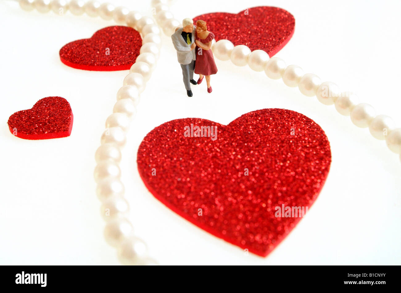 symbolic for love couple Stock Photo - Alamy