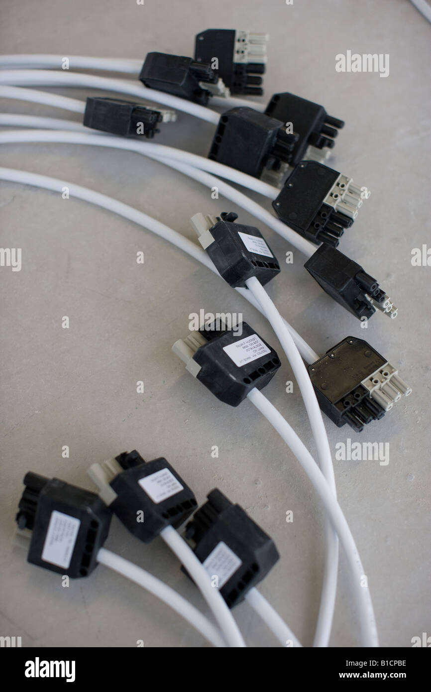 Lighting cable connectors about to be installed at new London offices ...
