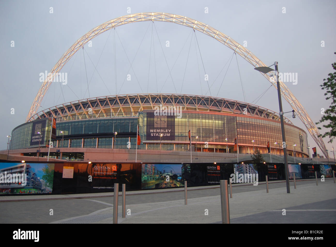 The new Wembley Stadium at sunset, London, England Stock Photo - Alamy