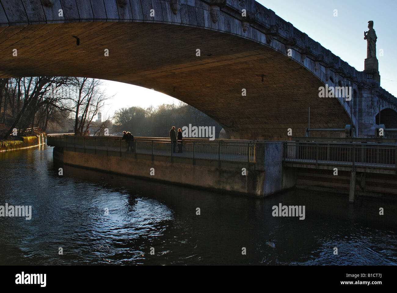 Europe, Germany, bavaria, Munich, Maximilian, Bridge ...
