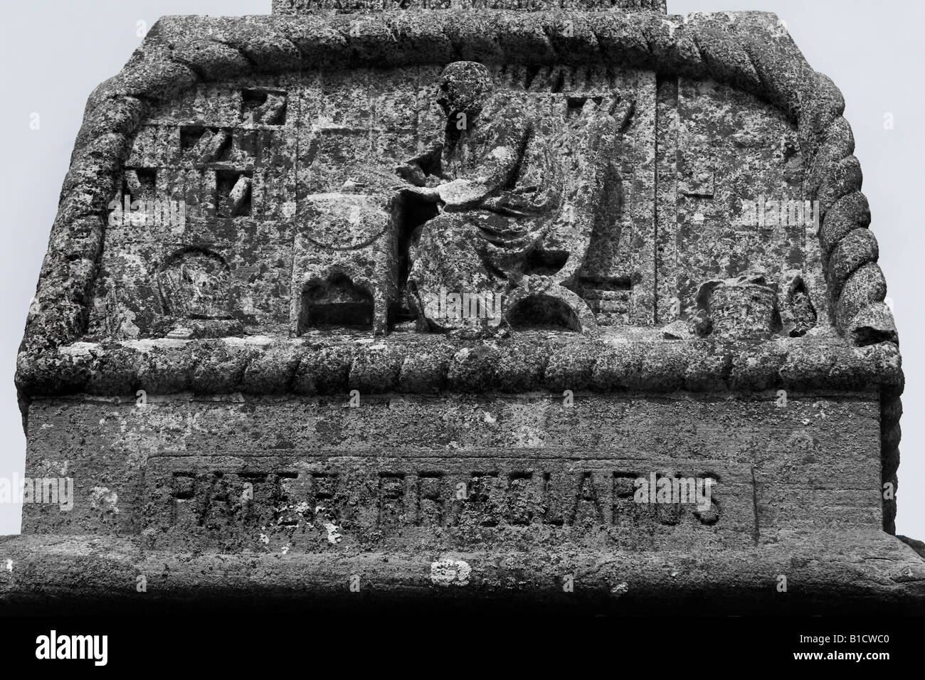 Architecture grave stone at the rock of cashel Tipperary Ireland Stock ...