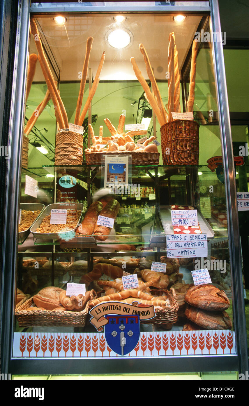 Bakery Bologna Italy Stock Photo - Alamy