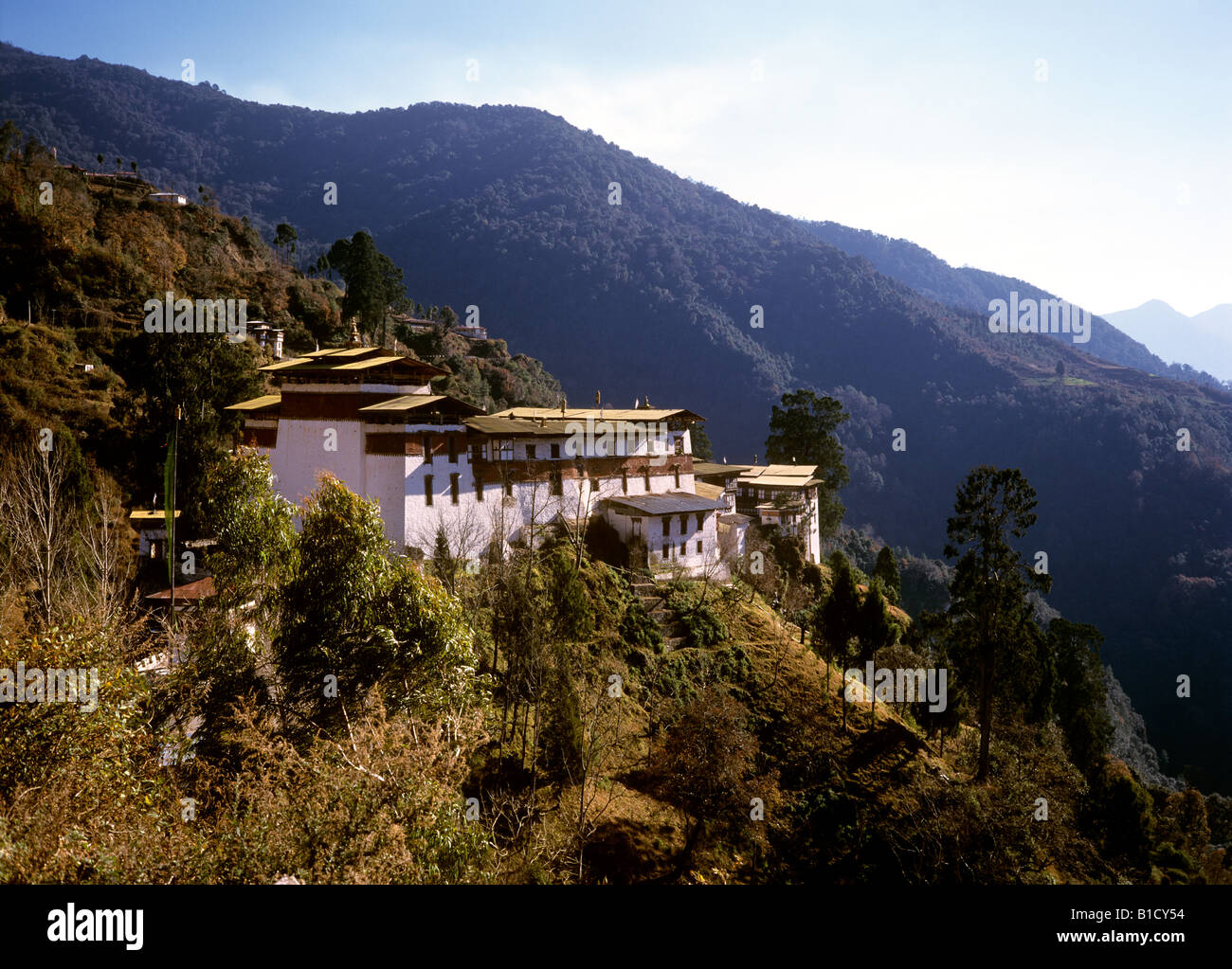 Bhutan Trongsa Dzong from the north Stock Photo - Alamy