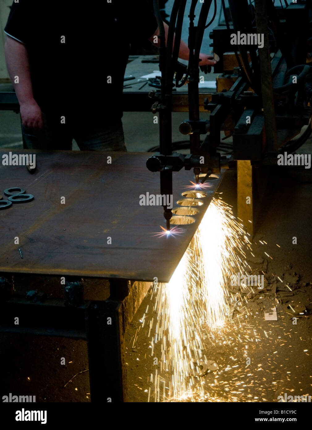 Inside a factory making manufactured goods with steel Stock Photo - Alamy