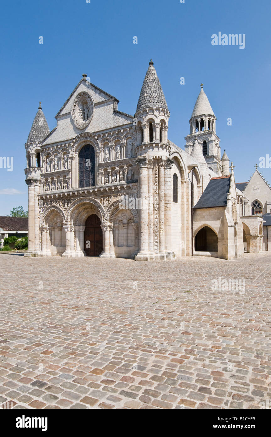 12-13th century Notre Dame La Grande church, Poitiers, Vienne, France ...