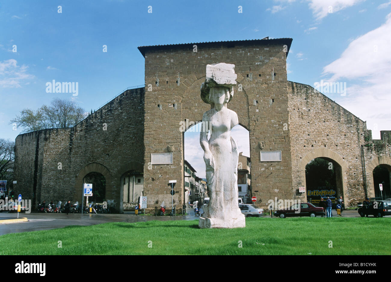 Ancient gate to the city of Florence Italy Stock Photo - Alamy