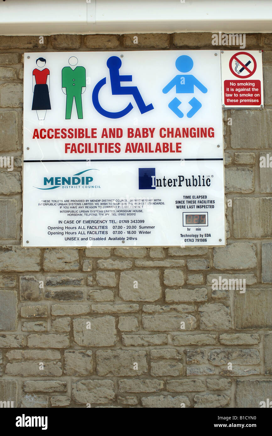 Disabled toilet sign england hi-res stock photography and images - Alamy