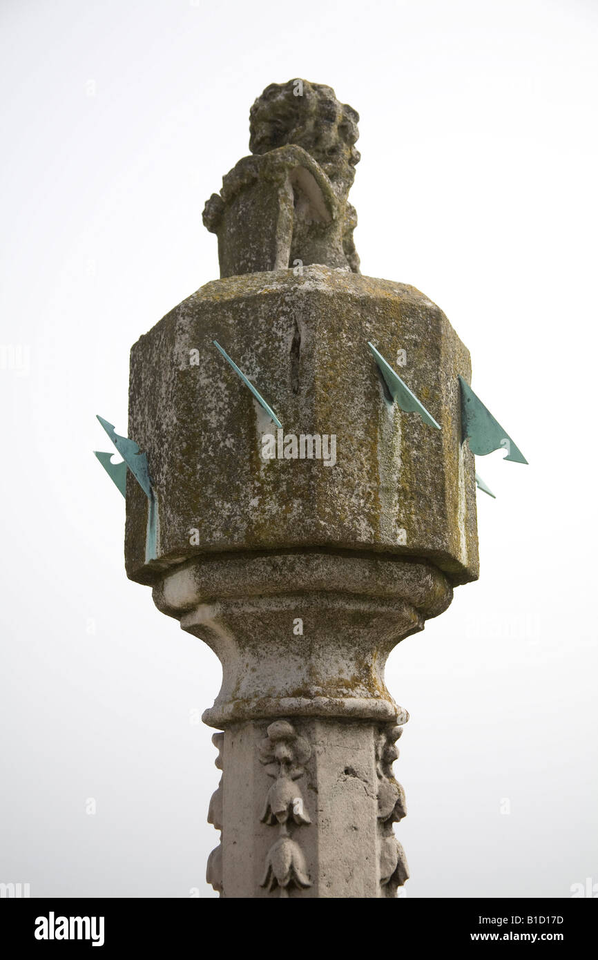 Top of Sundial tower / column situated on sea front, Douglas, Isle of ...