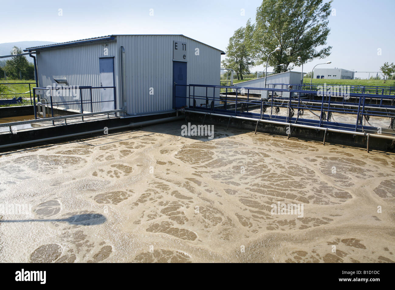 City sewage plant Stock Photo - Alamy