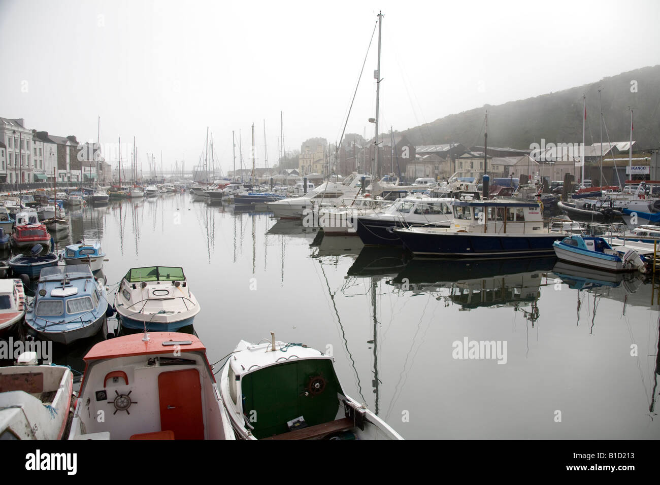 Boats, Yatchs in Douglas Marina, Douglas, Isle of man Horizontal format ...