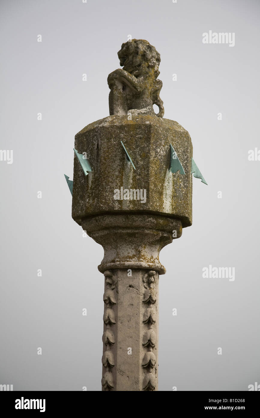 Top of Sundial tower / column situated on sea front, Douglas, Isle of ...