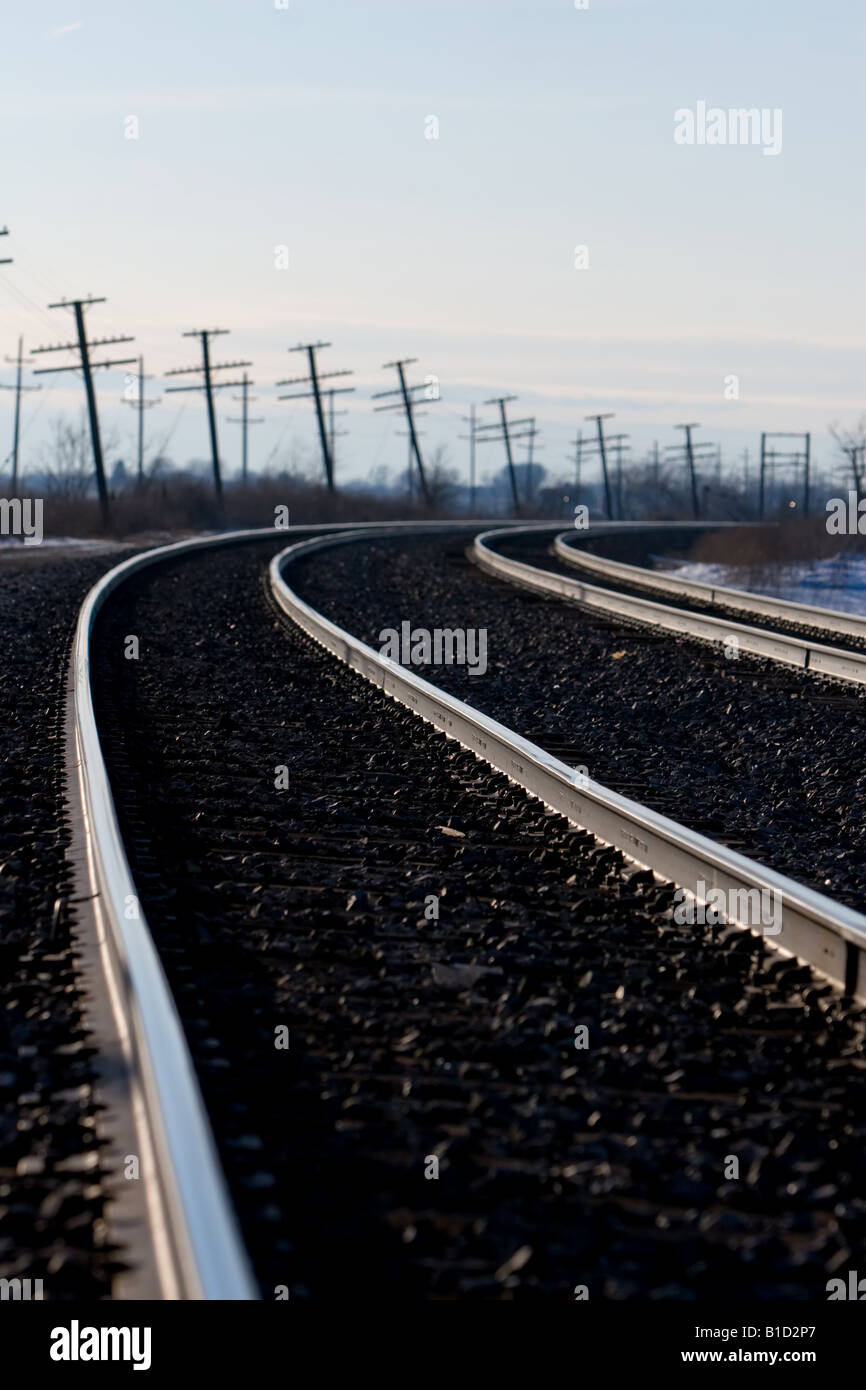 Double track mainline hi-res stock photography and images - Alamy