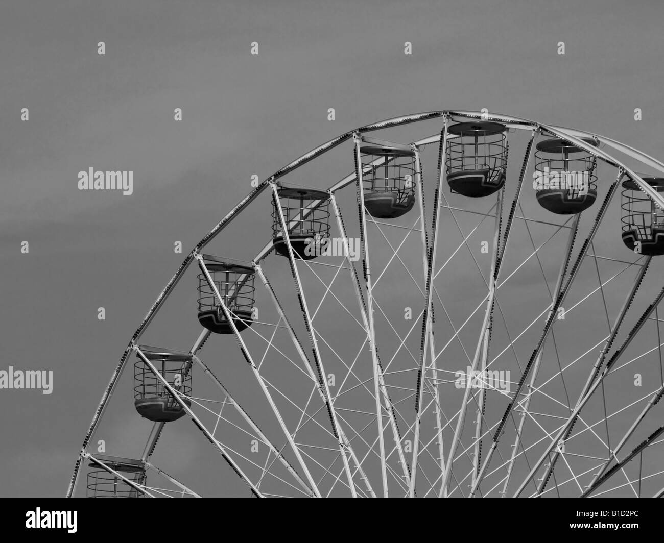 The fairground big wheel located on Blackpool's Central Pier Stock ...