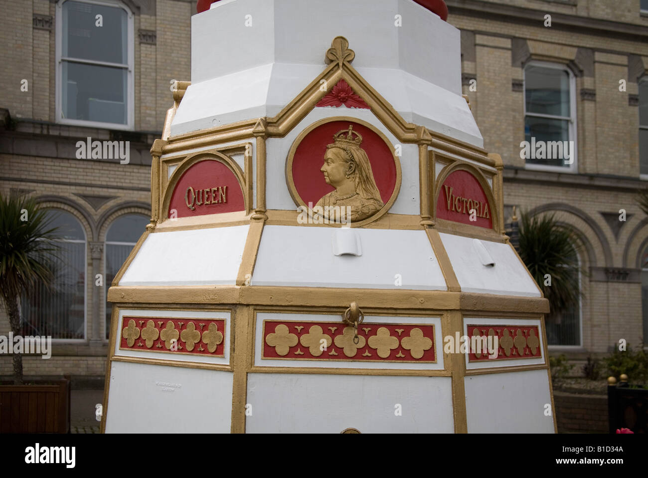 Jubilee Clock Tower Queen Victoria, Douglas, Isle of Man. Vertical ...