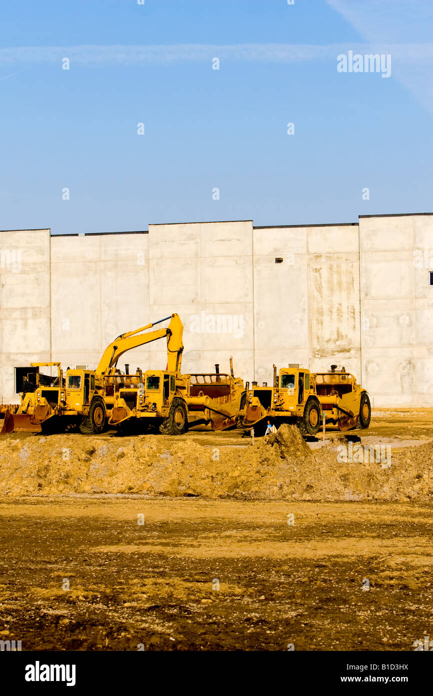 A new warehouse under construction Stock Photo - Alamy