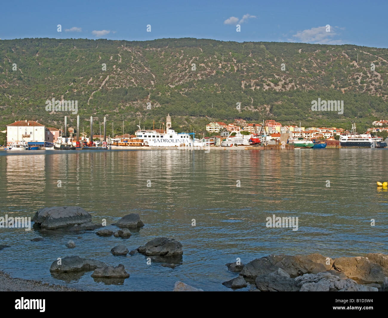 dockyard shipyard harbour port with ships and ferry ferries fisher ...