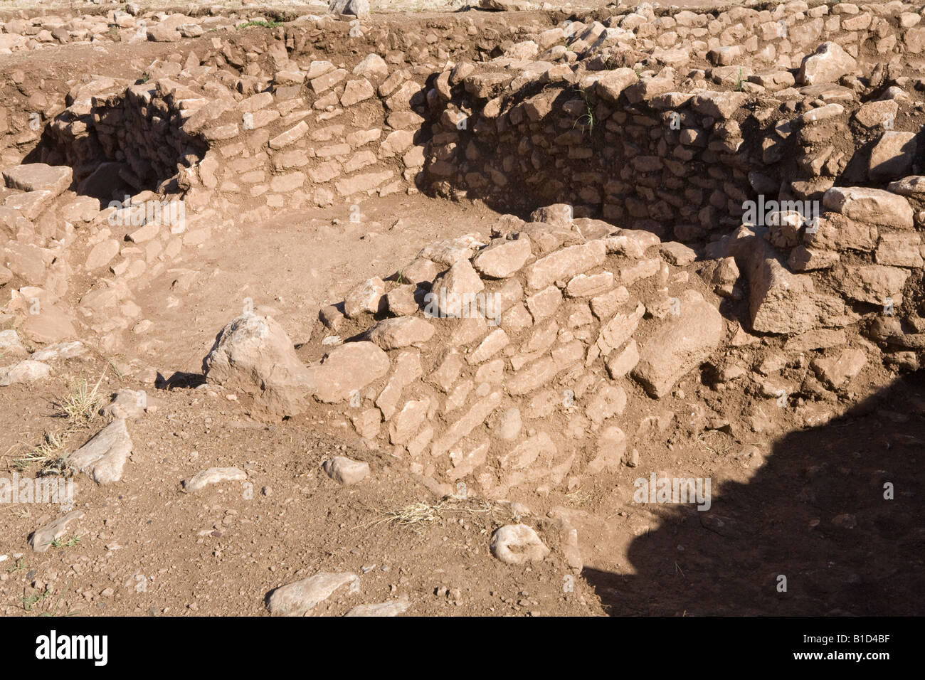 Ancient walls at The Neolithic site of Gobekli Tepe in South East ...
