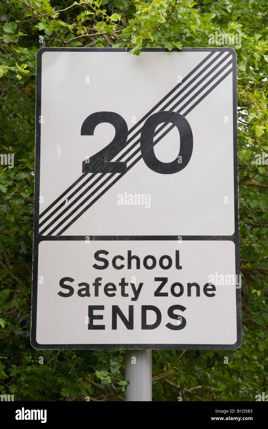 Safety Sign Outside Uk School Stock Photo - Alamy